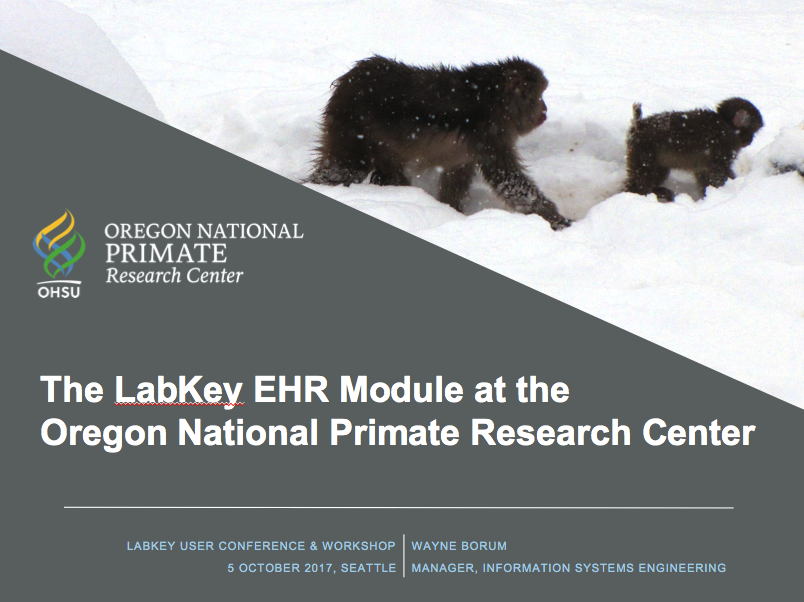 Employing The Labkey Ehr Module For Managing Non Human Primate Nhp